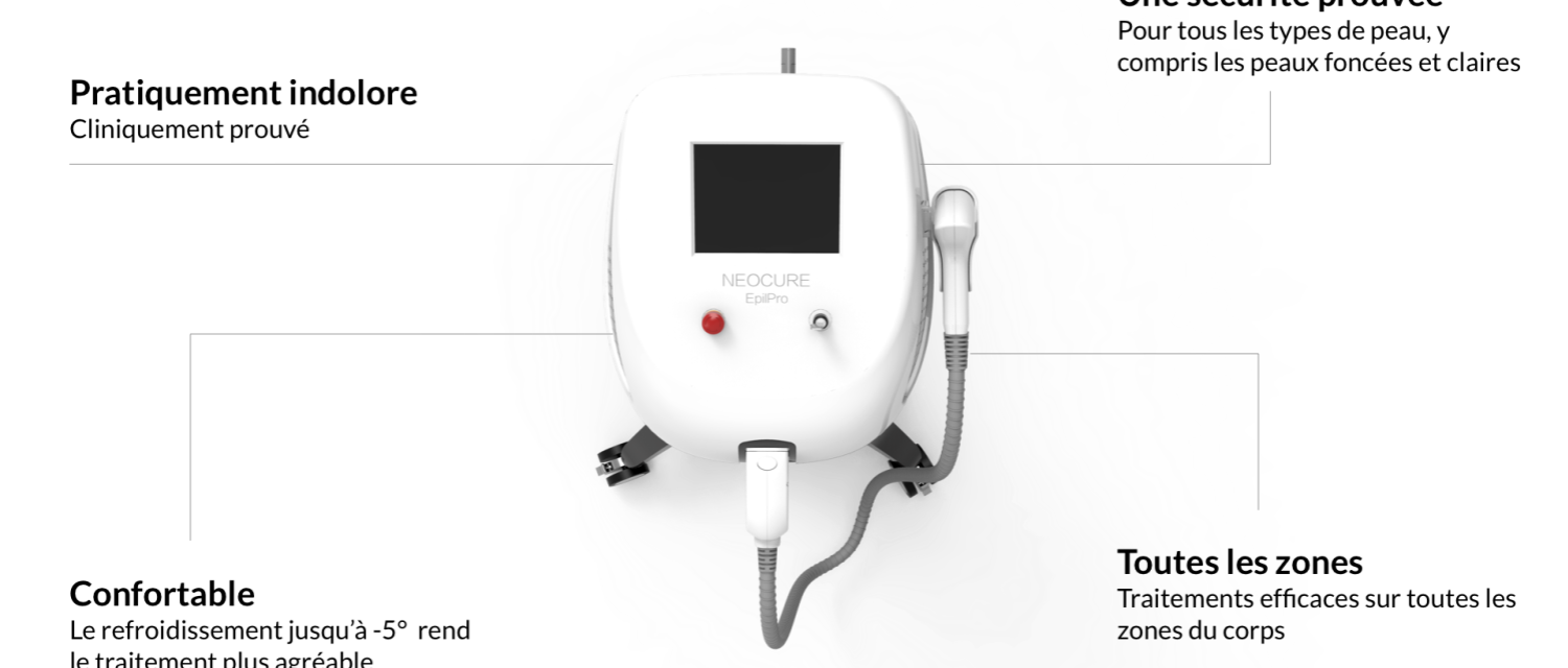 Appareil d’épilation définitive au Diode Laser Professionnel - Epil Pro II